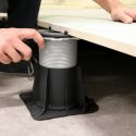 Self-leveling paving terrace pedestal 130/230mm CLEMAN | Jouplast