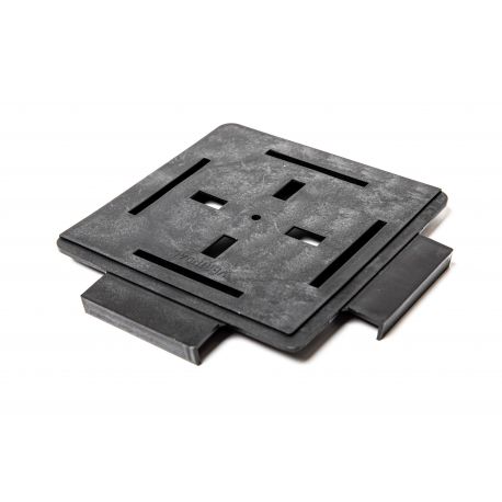 Plaque à dalle pour plot terrasse - Noir | Vérindal