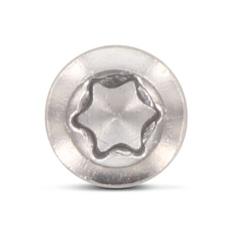 100 viti per terrazza in acciaio Inox A2 – 5,0 x 60 / 39 – TX25 – testa ...